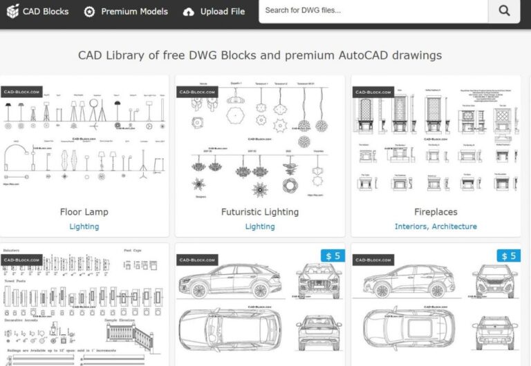 Top 20 Websites to Download Free CAD Blocks AutoCAD Blocks Download ...